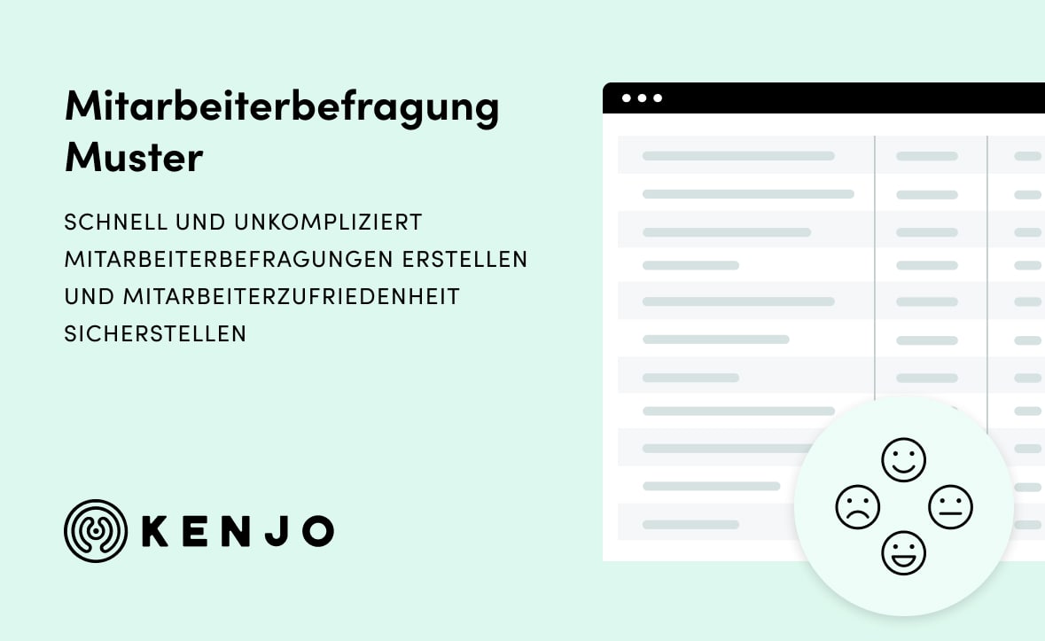 Kostenlose Mitarbeiterbefragung Vorlage | Kenjo